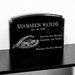 Laser Engraved Mini Upright Headstone Custom Grave Marker Jet Black ...