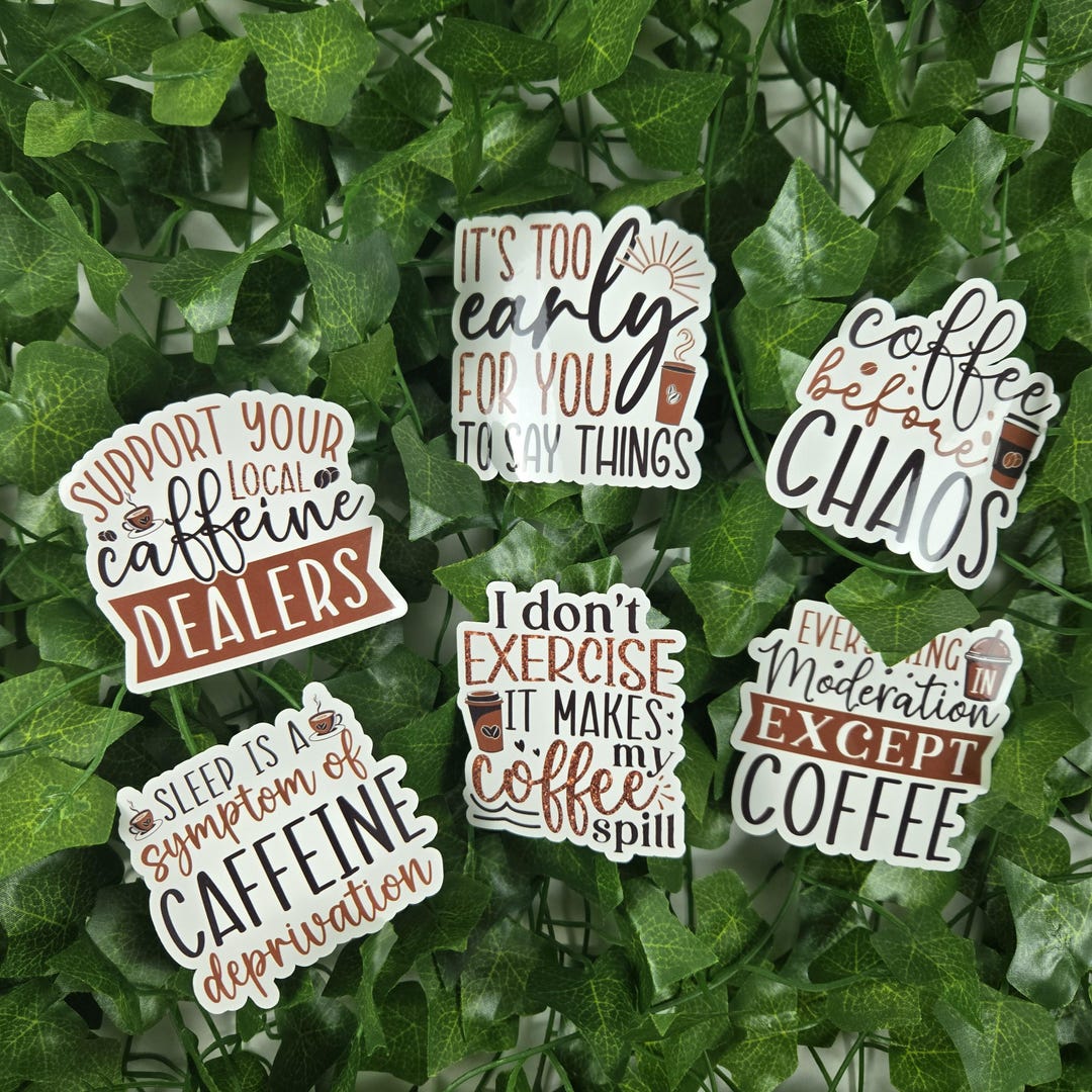 Coffee Quotes Series 2 Stickers - Etsy
