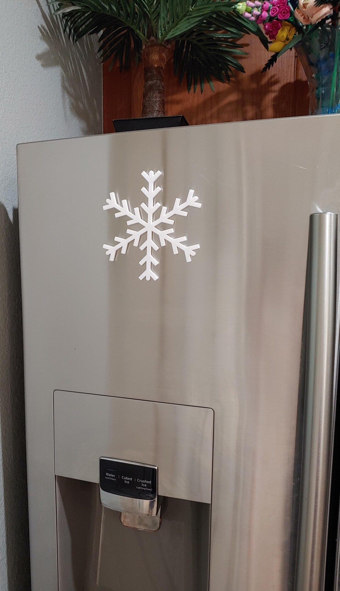 3D Printed Snowflake Magnet Perfect as a Home or Office Decoration - Etsy