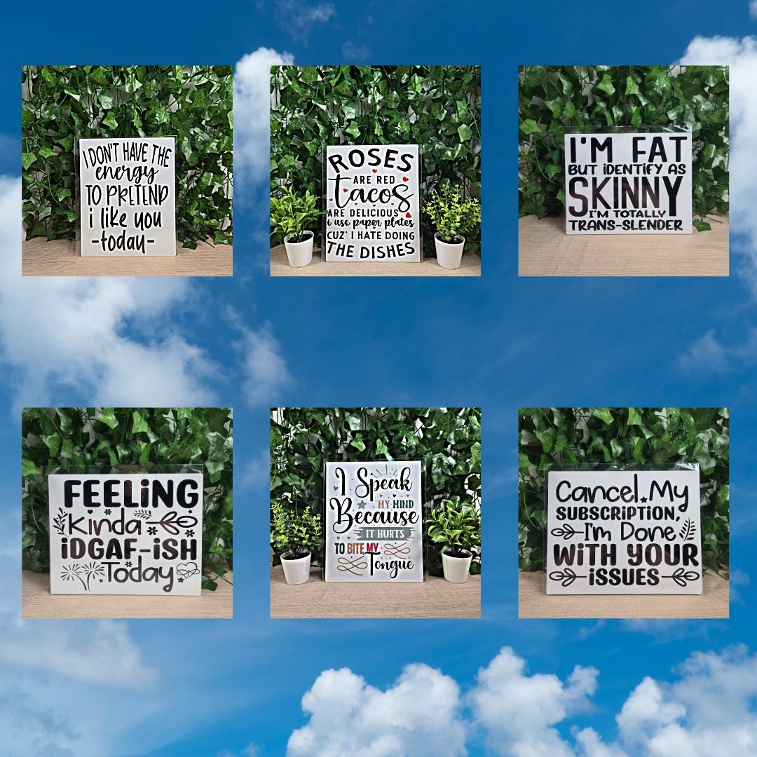 Funny Sarcastic 8x10 Metal Sign - Multiple Sayings Available - Etsy
