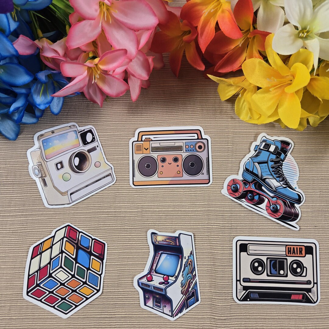 Retro 80's Series 1 Stickers - Etsy