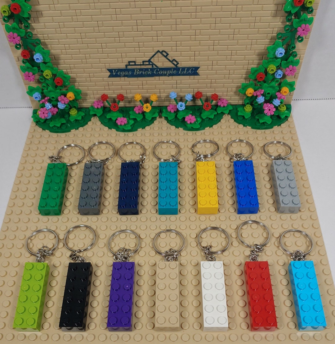 Lego® Brick 2x6 Keychains in Multiple Colors Perfect for Keys Charms ...