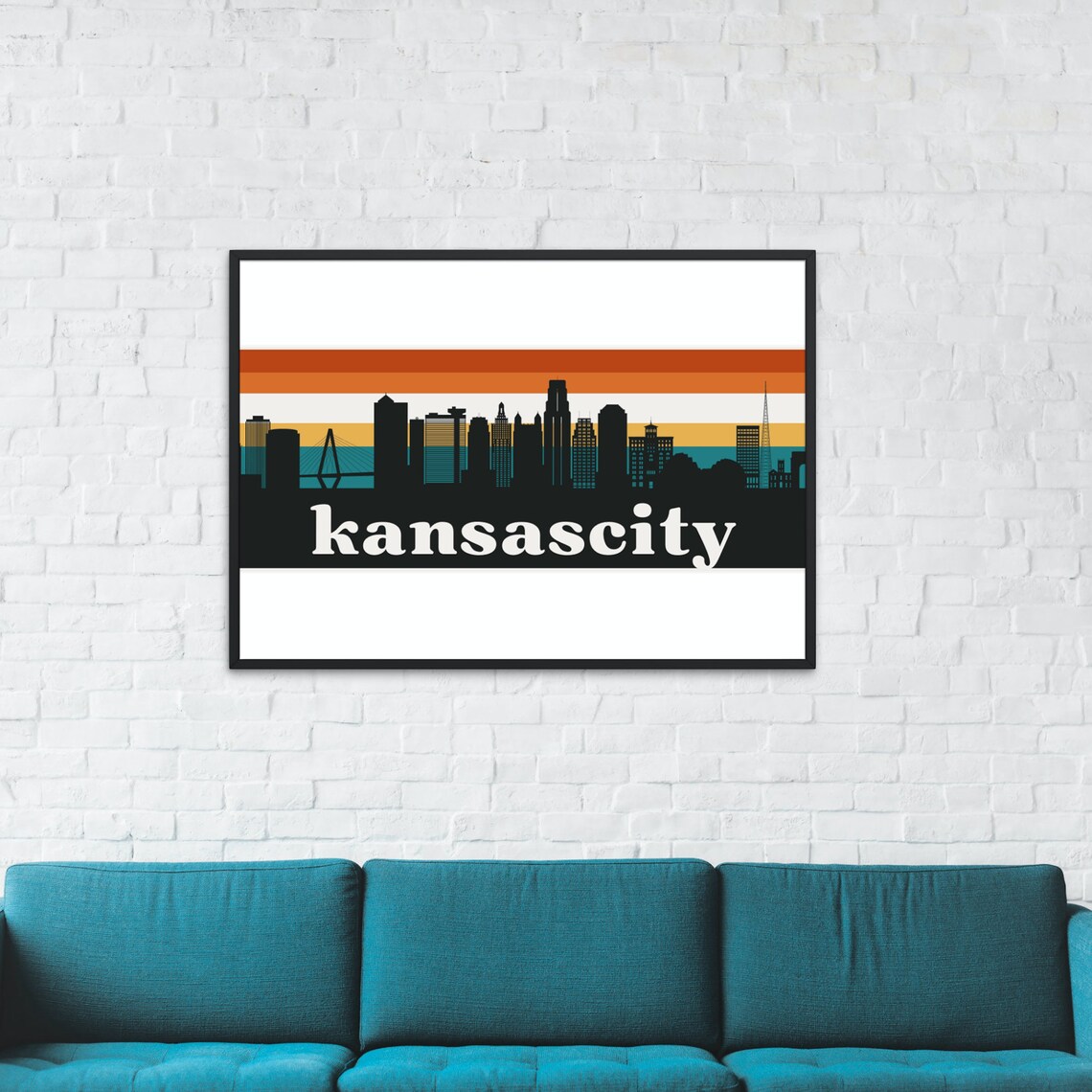 Kansas City Skyline Sunset Svg - Kansas City Svg - City Skyline Sgv ...