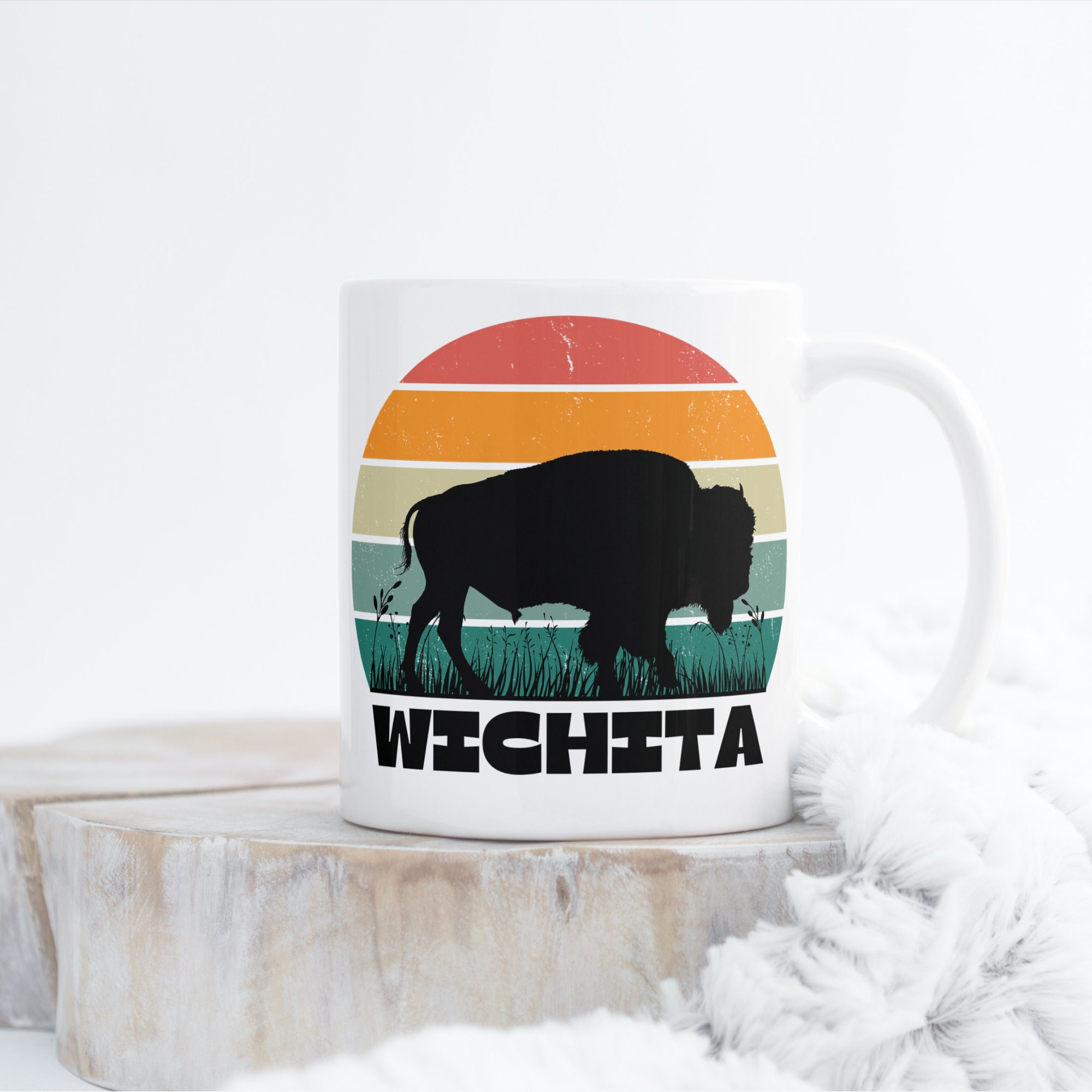 Wichita Svg - Prairie - Buffalo - Sunset - Postcard Svg - Poster Svg ...