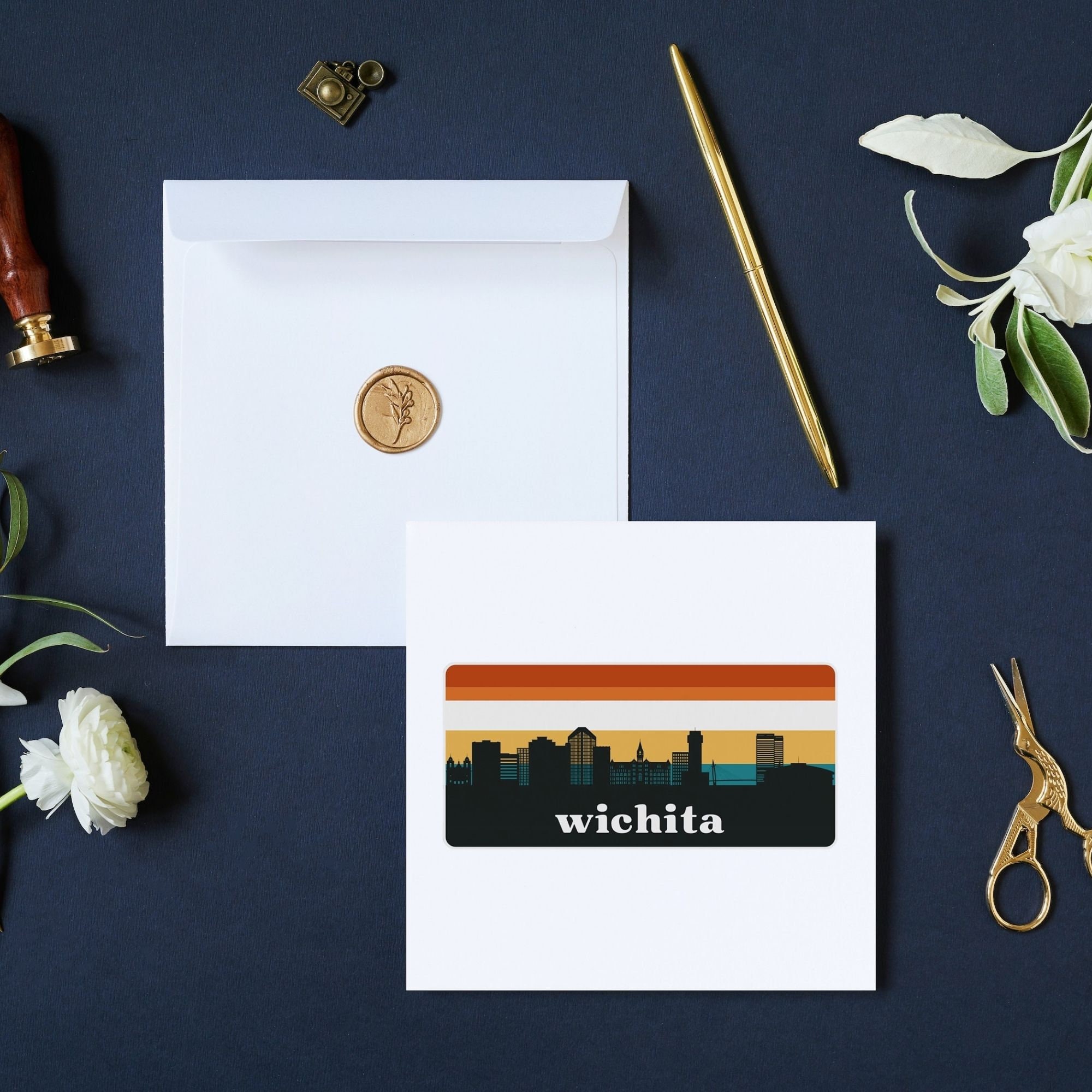 Wichita Skyline Sunset Svg - Wichita Svg - City Skyline Sgv - Kansas ...
