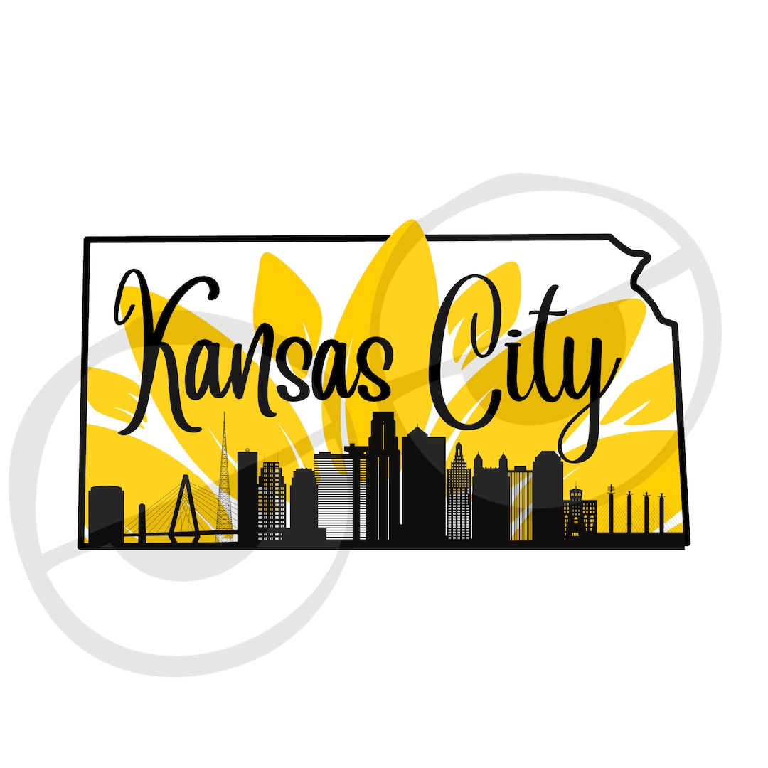 Kansas City Yellow Sunflower Svg - Kansas City - Sunflower Svg - State ...