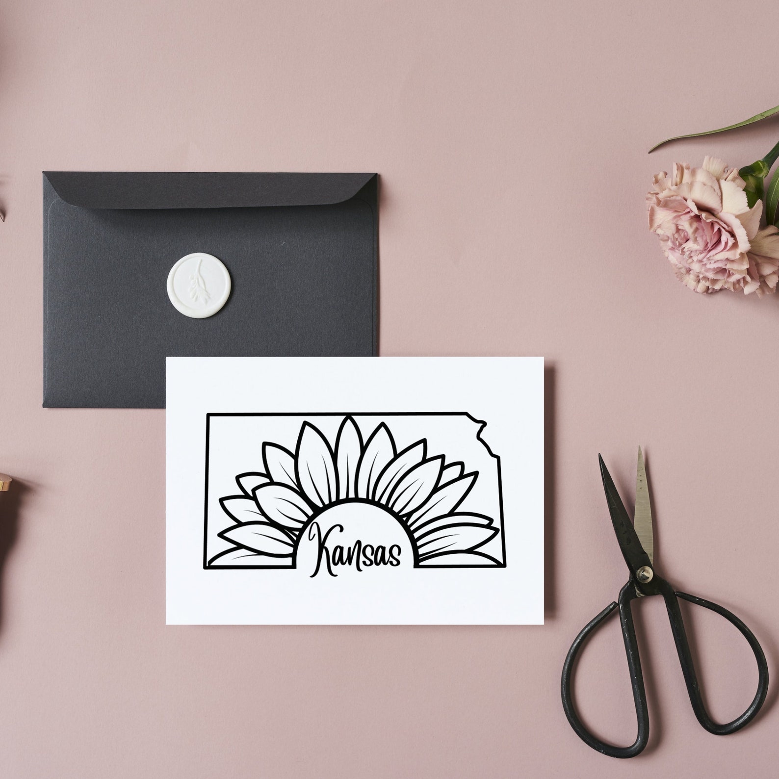 Kansas State Sunflower Svg - Sunflower Svg - State Sgv - Kansas - Etsy