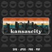 Kansas City Skyline Sunset Svg - Kansas City Svg - City Skyline Sgv ...