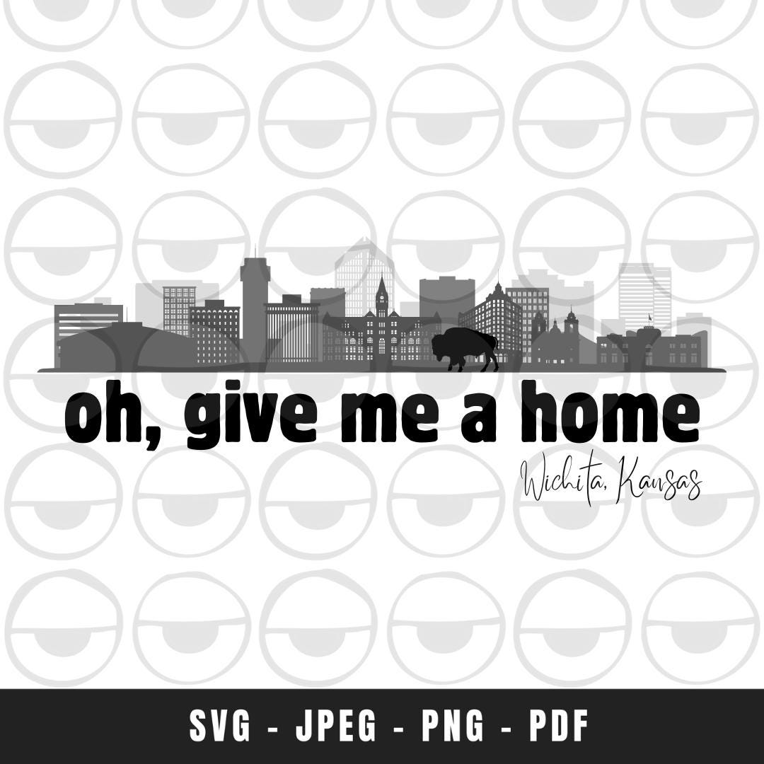 Buffalo Kansas Graphic - Wichita SVG - PNG Digital Download for Posters ...
