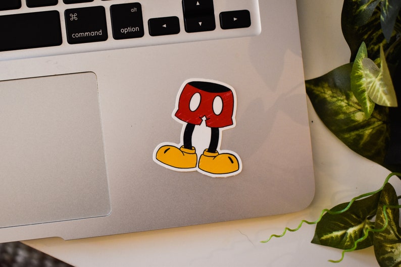 Mickey Mouse Vinyl Sticker | Mickey Legs Water Bottle, Laptop, Phone ...