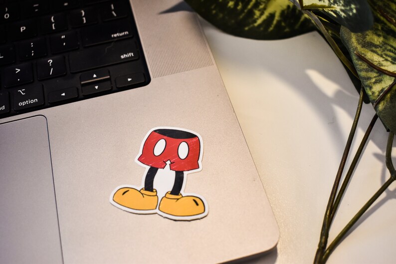 Mickey Mouse Vinyl Sticker | Mickey Legs Water Bottle, Laptop, Phone ...