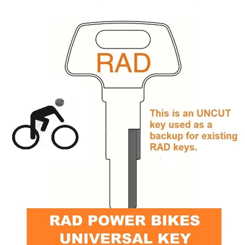 RAD Ebike Universal Replacement Battery Key for RAD Ebikes (not ...