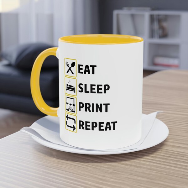Eat Sleep Repeat Mug - Etsy