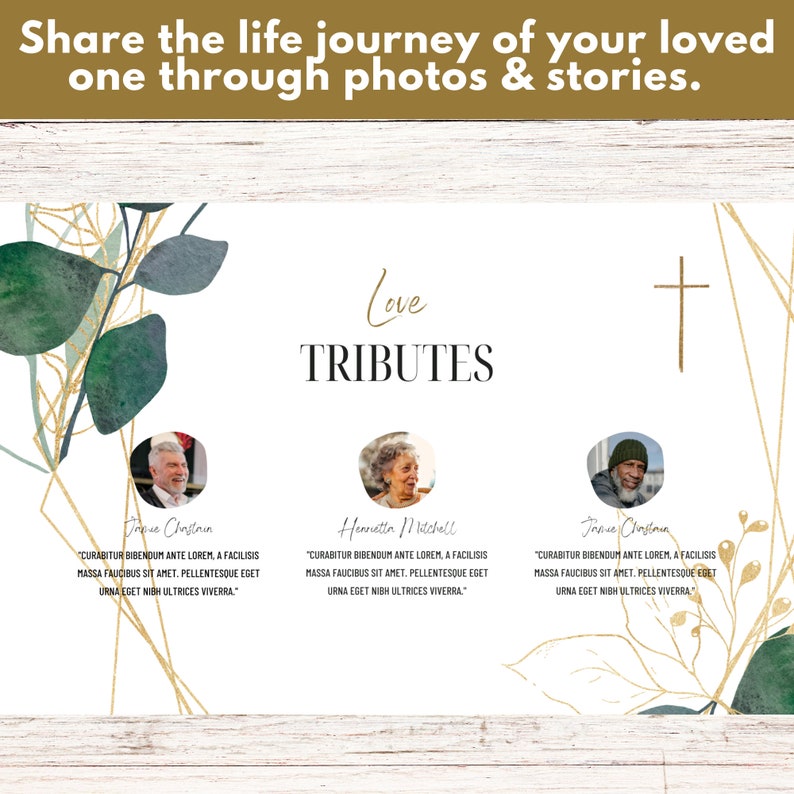 Funeral Slideshow Template Powerpoint | Funeral Template | Celebration ...