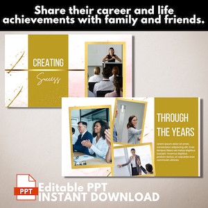 Retirement Slideshow PPT, All Text Editable, PPT, Retirement ...