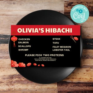 Hibachi Invitation, Hibachi Birthday, Japanese Restaurant Party ...