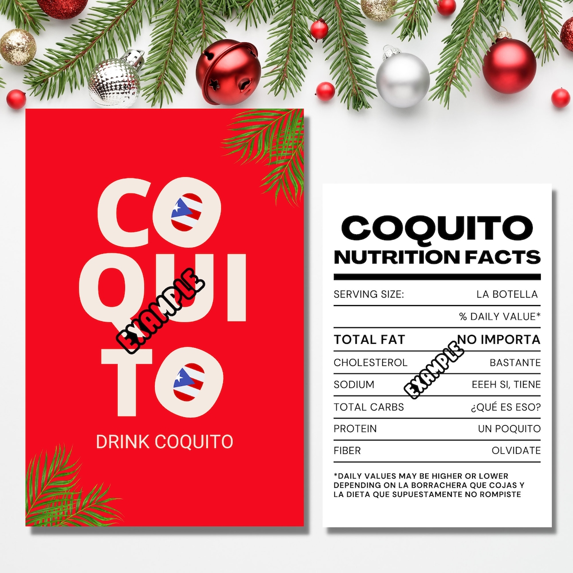 Coquito Labels Holiday Gifts Homemade Coquito Gifts Coquito - Etsy