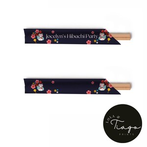 Personalized Chopsticks, Personalized Hibachi Chopsticks Sleeve ...