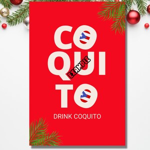 Coquito Labels, Holiday Gifts, Homemade Coquito Gifts, Coquito Drink ...