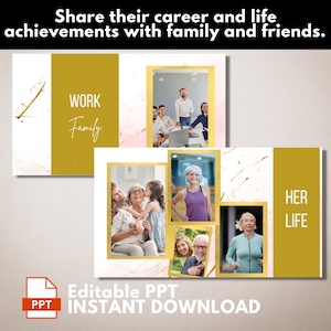 Retirement Slideshow PPT, All Text Editable, PPT, Retirement ...