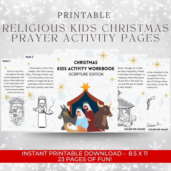 Jesus Birth Coloring Book - Etsy