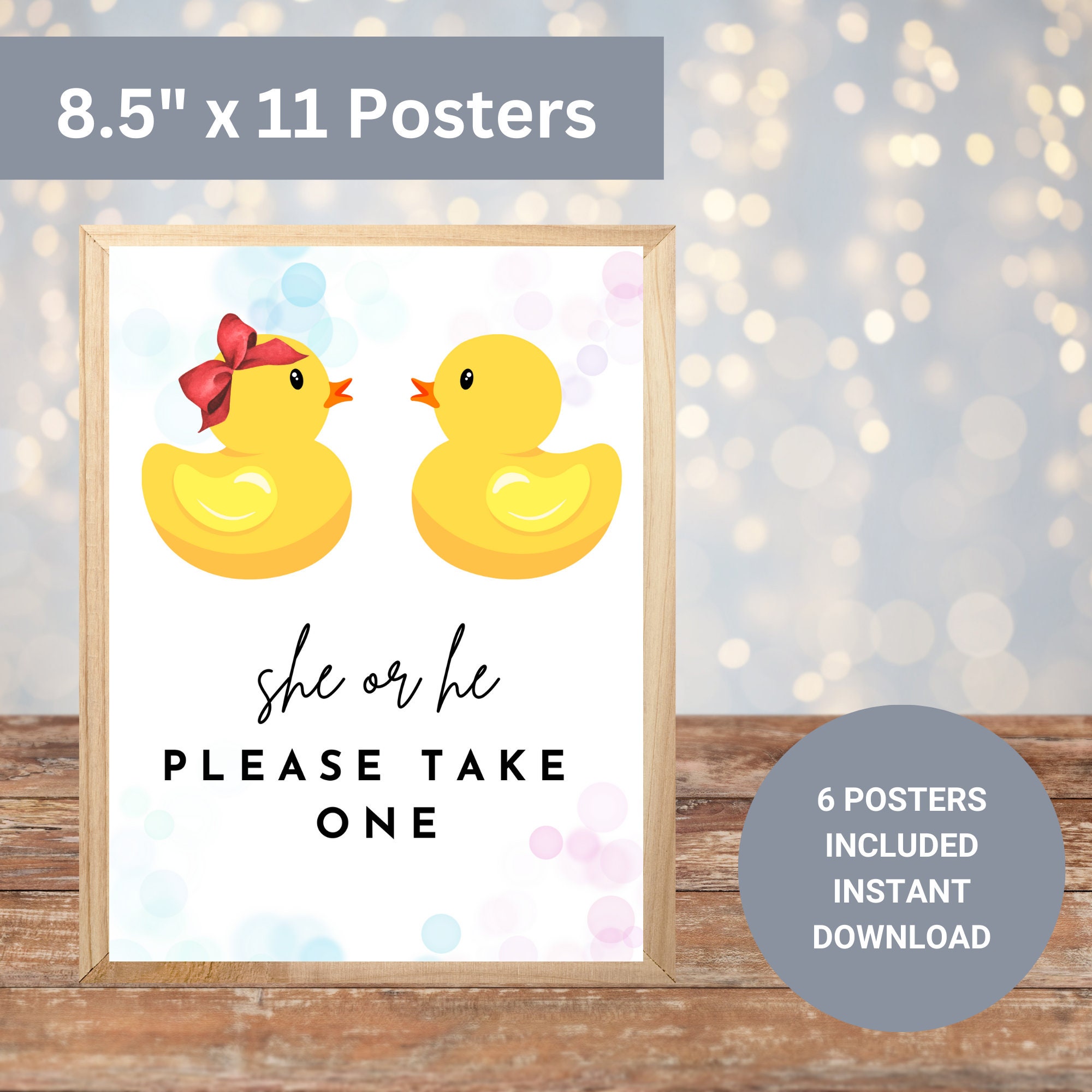 Gender Reveal Invitation Rubber Duck Gender Reveal Etsy
