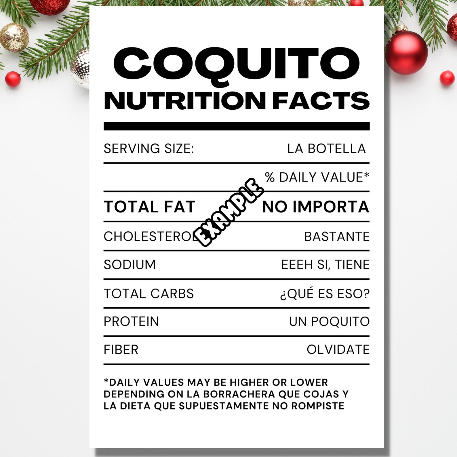 Coquito Labels, Holiday Gifts, Homemade Coquito Gifts, Coquito Drink ...