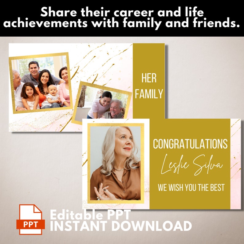 Retirement Slideshow PPT, All Text Editable, PPT, Retirement ...