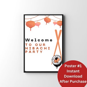 Hibachi Invitation, Hibachi Birthday, Japanese Restaurant Party ...