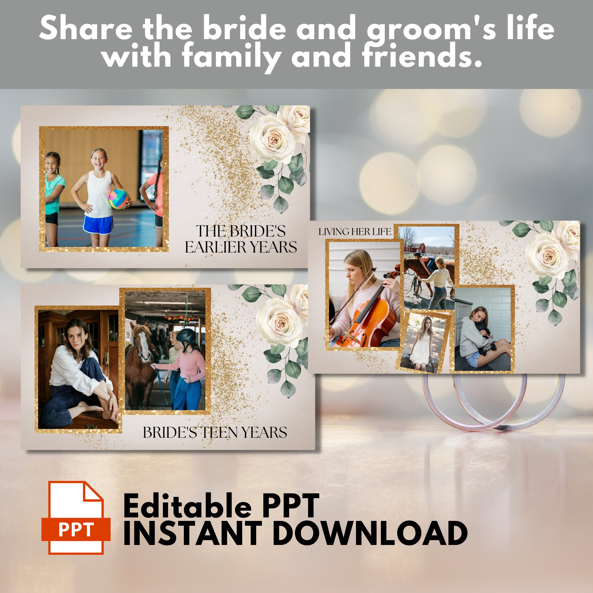 Engagement Powerpoint Engagement Slideshow Editable PPT - Etsy