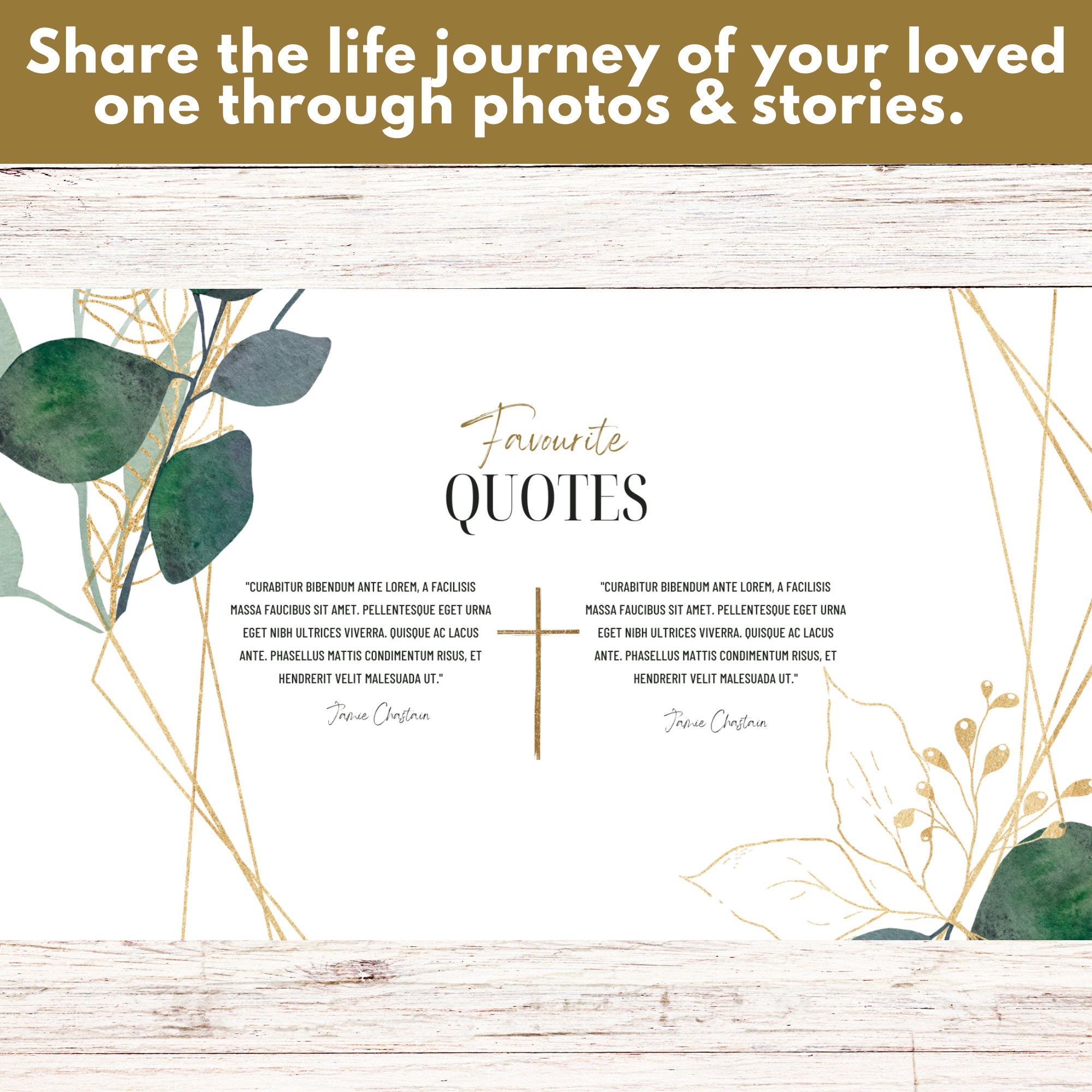 Funeral Slideshow Template Powerpoint Funeral Template - Etsy