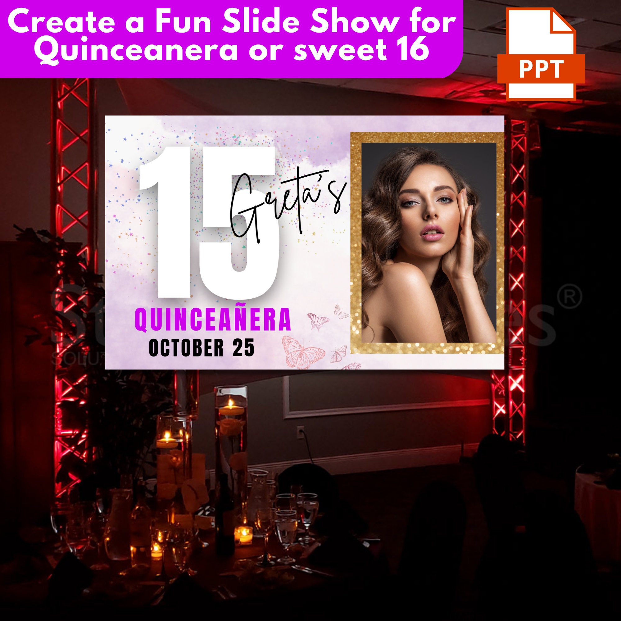 Quincea era Slideshow Sweet Sixteen Slideshow Share Etsy