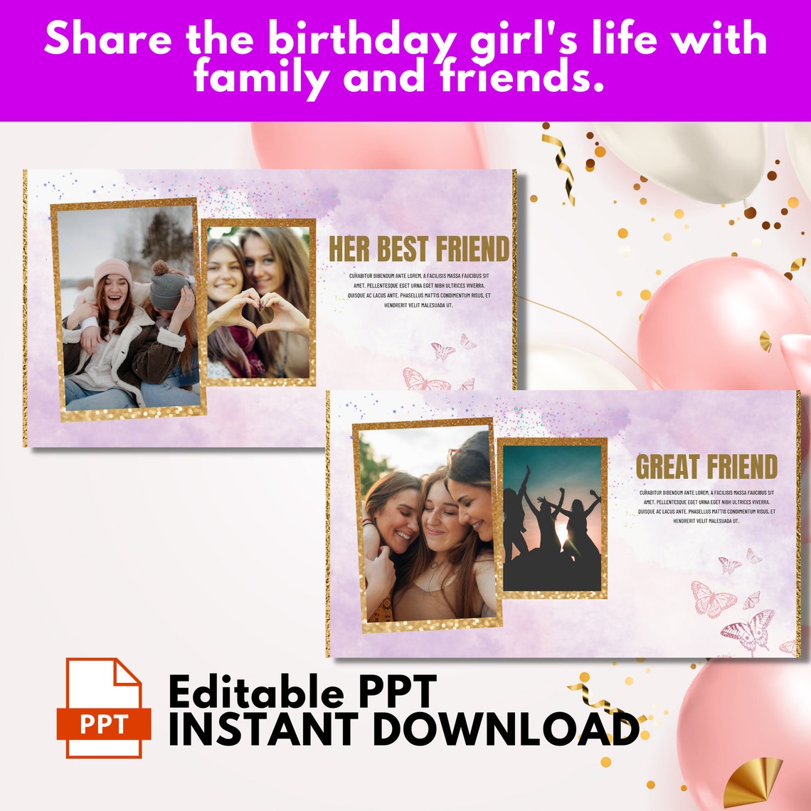 Quinceañera Slideshow Sweet Sixteen Slideshow Share - Etsy