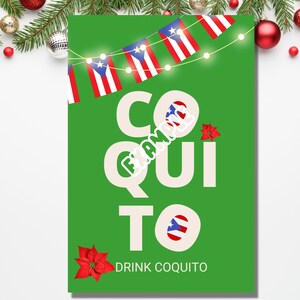 Coquito Labels, Holiday Gifts, Homemade Coquito Gifts, Coquito Drink ...
