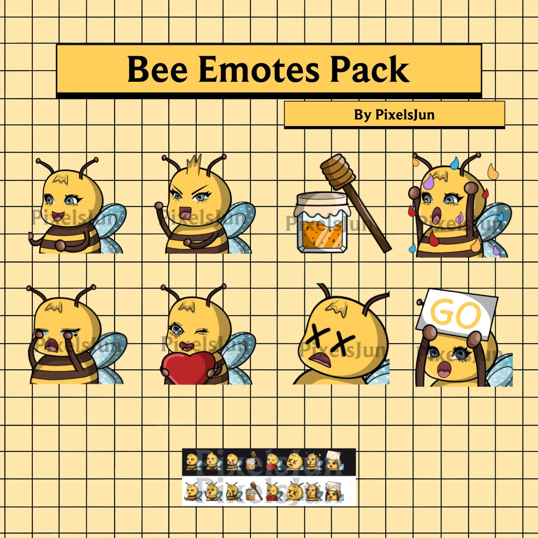 Bee Emotes Pack for Twitch - Etsy