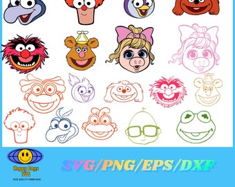 Muppet Babies SVG, Bundle Cut Files for Cricut and Silhouette, Muppets ...