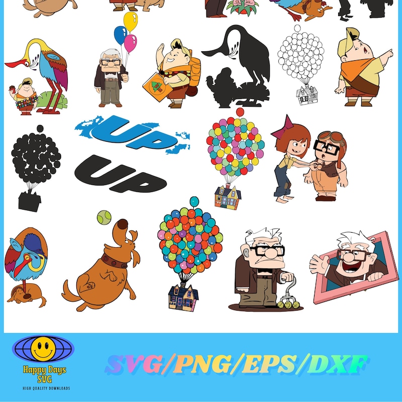 Up Movie Clip Art - Etsy