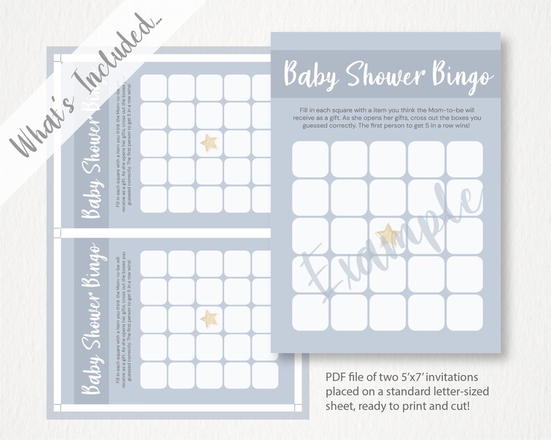Baby Shower Game Printable Baby Shower Game Blue Baby Shower Game Baby ...