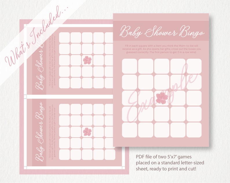Baby Shower Game Printable Baby Shower Game Pink Baby Shower Game Baby ...