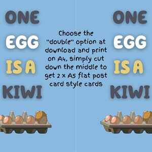 Bluey Inspired Easter Greetings Card Post Card. Instant Download ...