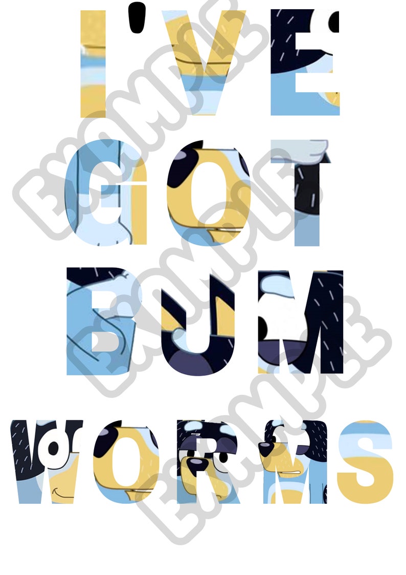 Printable Bluey Themed Portrait Character Quotes Printable PNG PDF ...