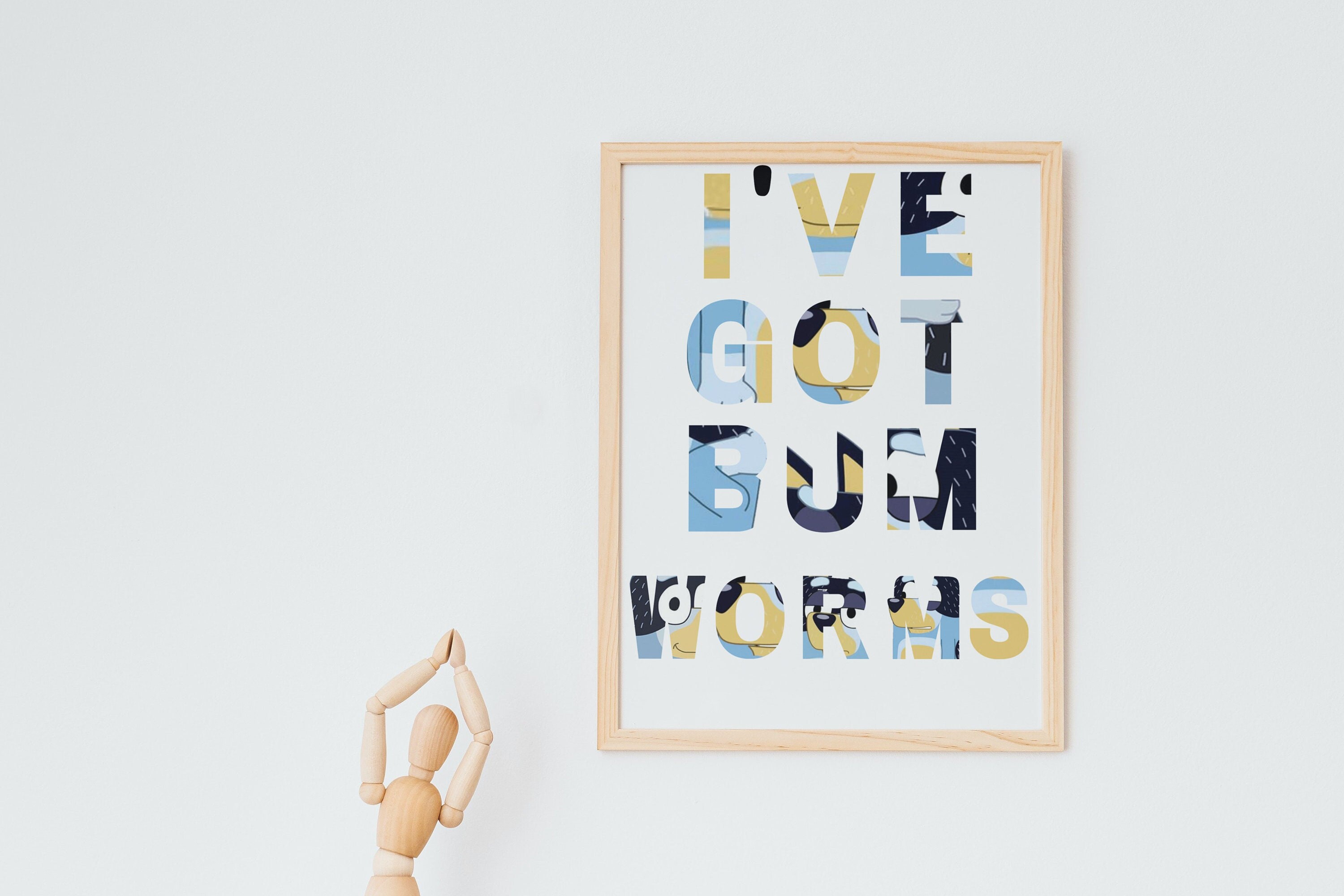 Printable Bluey Themed Portrait Character Quotes Printable PNG PDF ...