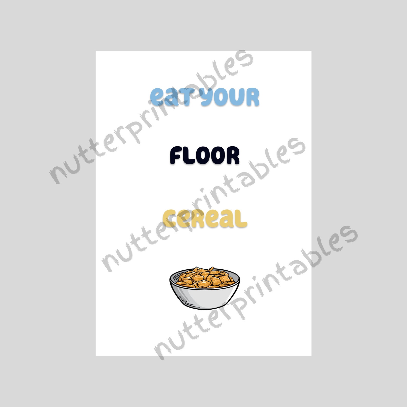 Printable Bluey Themed Kitchen Food Themed X 3 Bluey Quotes JPEG ...