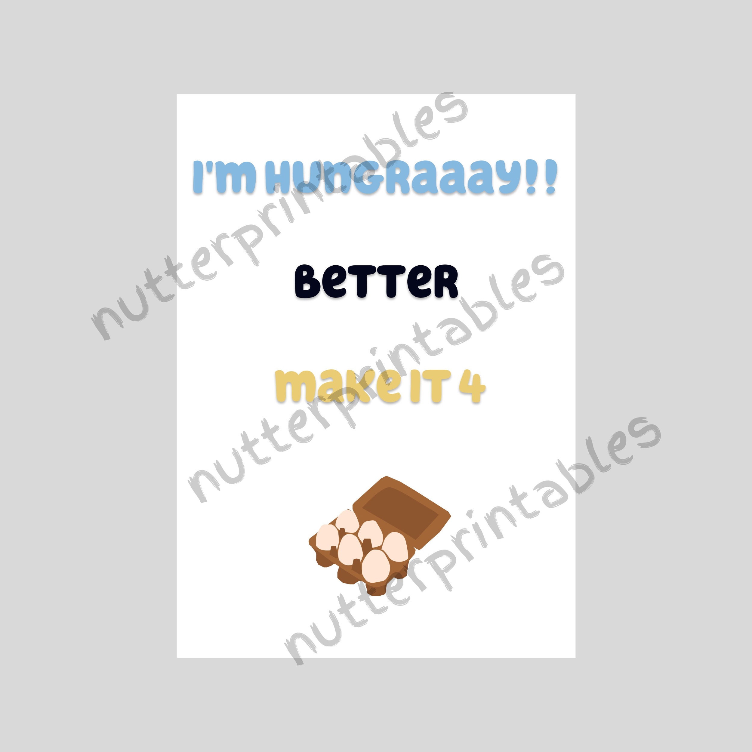 Printable Bluey Themed Kitchen Food Themed X 3 Bluey Quotes JPEG ...