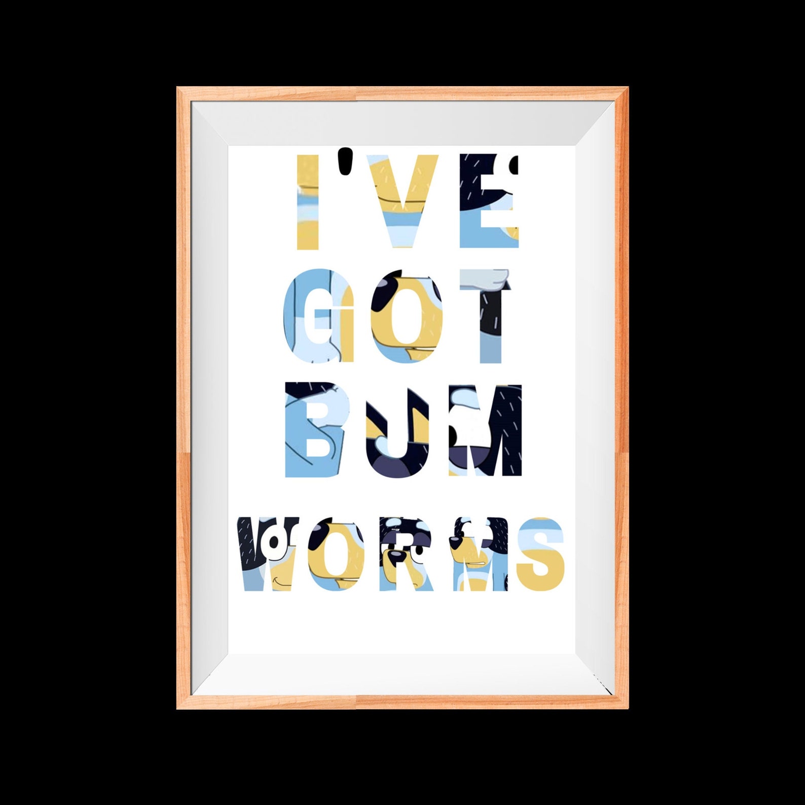 Printable Bluey Themed Portrait Character Quotes Printable PNG PDF ...