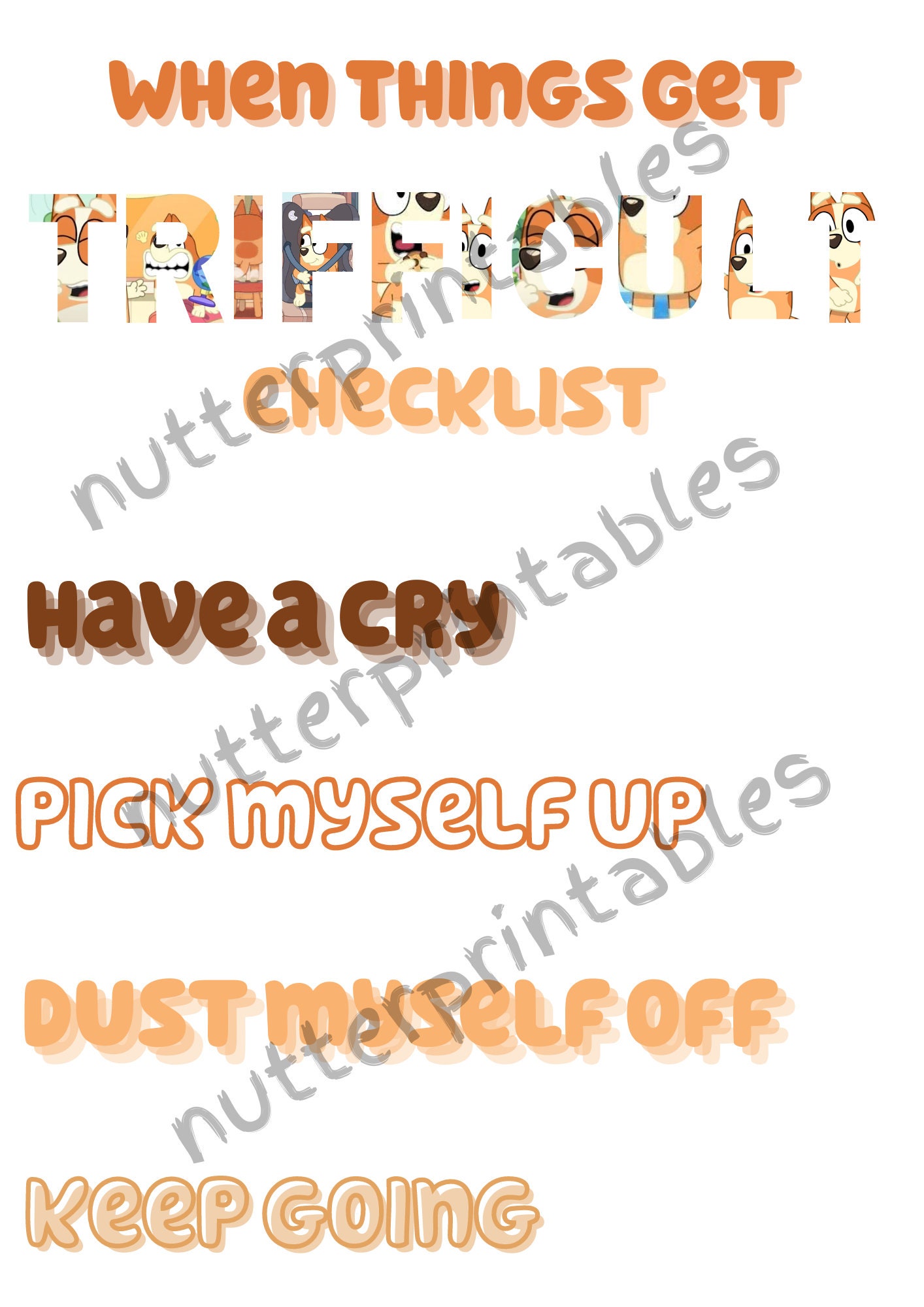 Bluey Themed Wall Art, Printable Bluey Quotes. Instant Digital Download ...