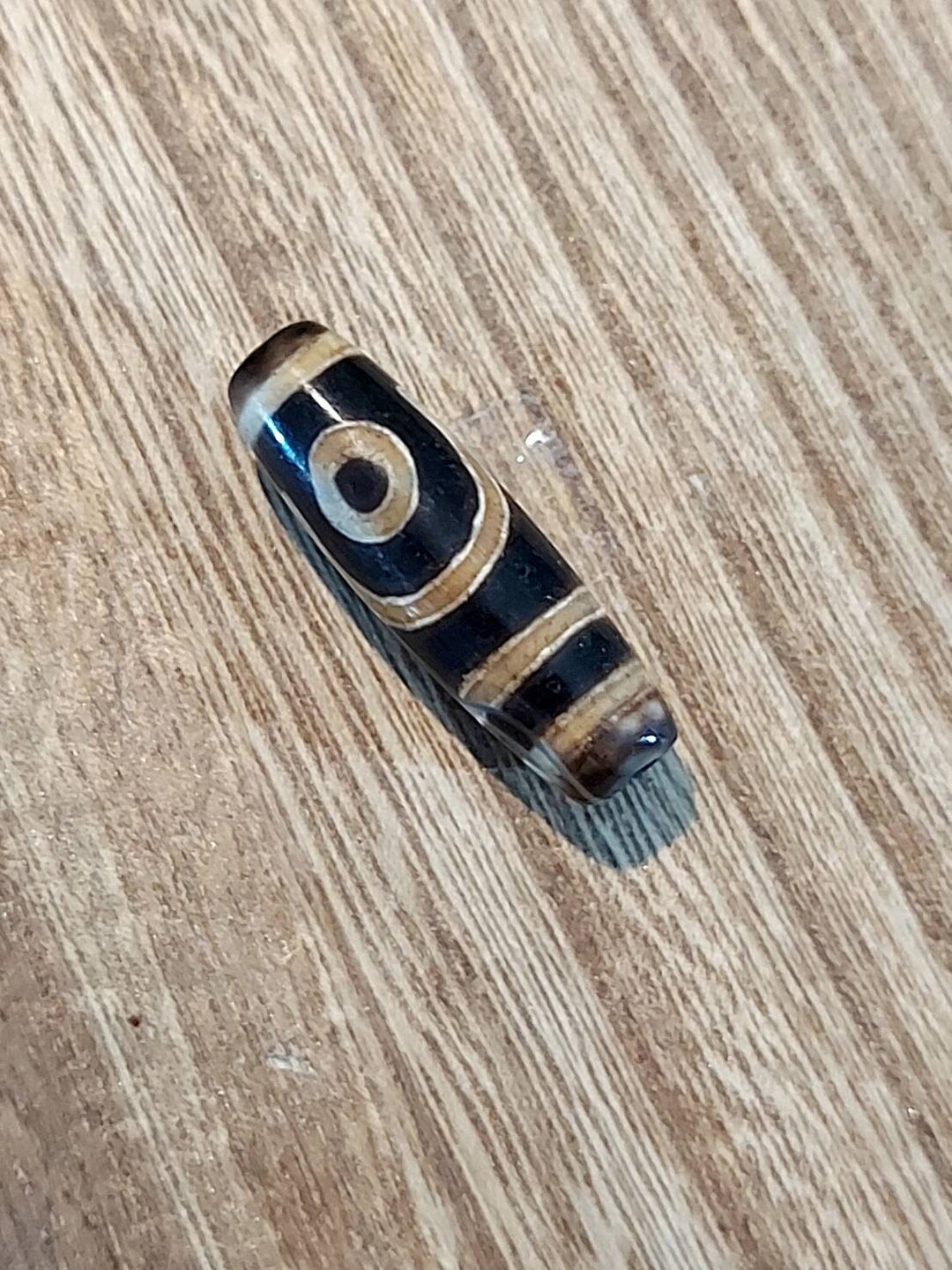 Special Pattern 2eyed With Crystal Cave Tibetan Old Agate DZI Bead ...