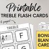 Printable Music Note Flashcard BUNDLE for Music Students Learning to ...