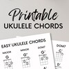 Ukulele Chord Flash Cards for Beginners With Bonus Chord Sheet ...