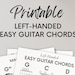 Guitar Chord Flash Cards for Beginners Printable at Home on Standard US ...
